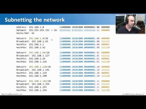 CompTIA Network+ N10-004: 1.4 - Subnet Masks - Part 2 - Professor ...