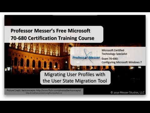 Microsoft 70-680: 1.7 - Migrating User Profiles with the User State ...