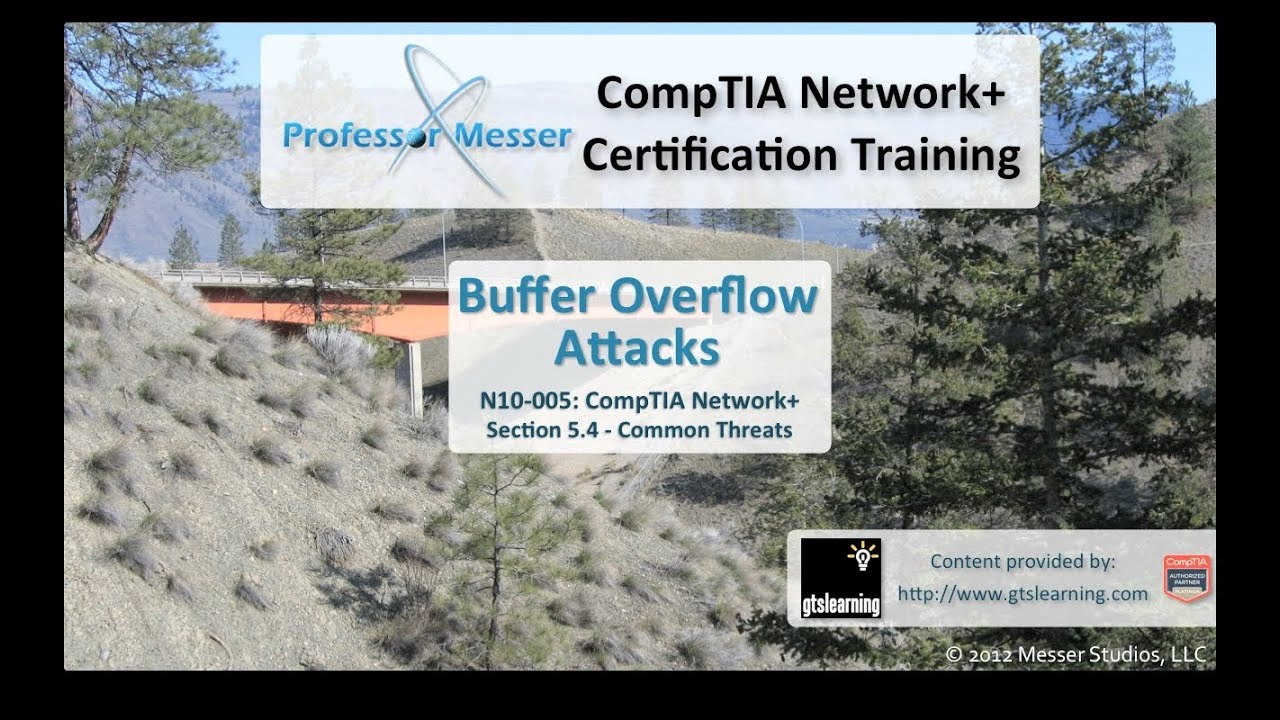 Buffer Overflow Attacks - CompTIA Network+ N10-005: 5.4 - Professor ...