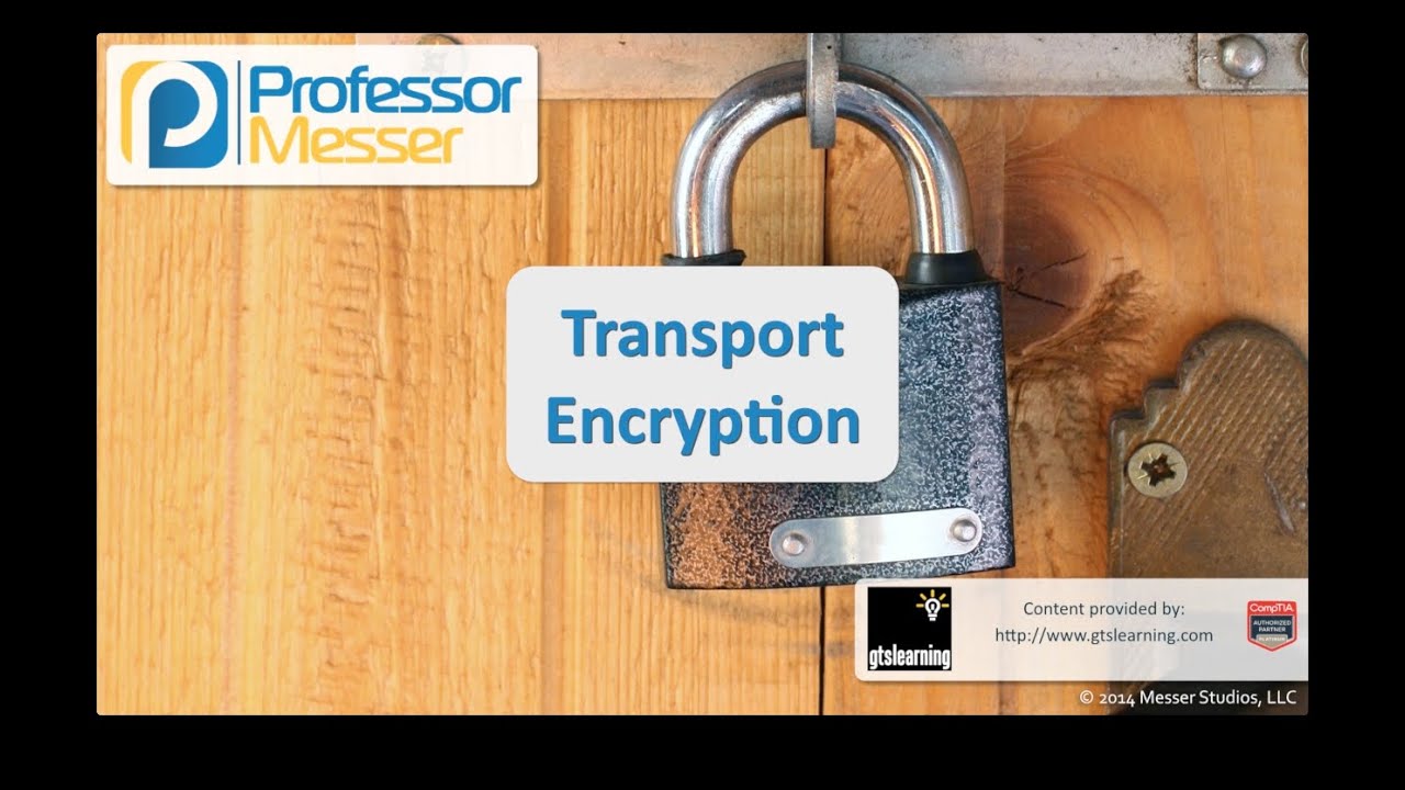 Transport Encryption - CompTIA Security+ SY0-401: 6.1 - Professor ...